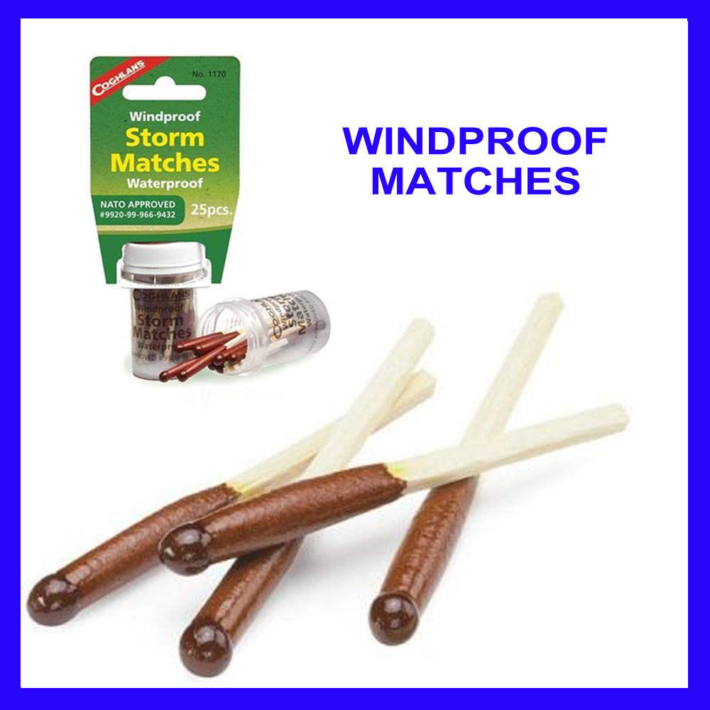 25 Coghlan's Windproof Storm Matches Waterproof Stormproof Survival ...